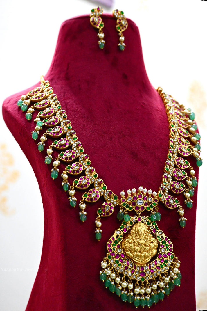 Jaadu Kundan Stones with Nagasi Work Haram – Nakshatra Jewels